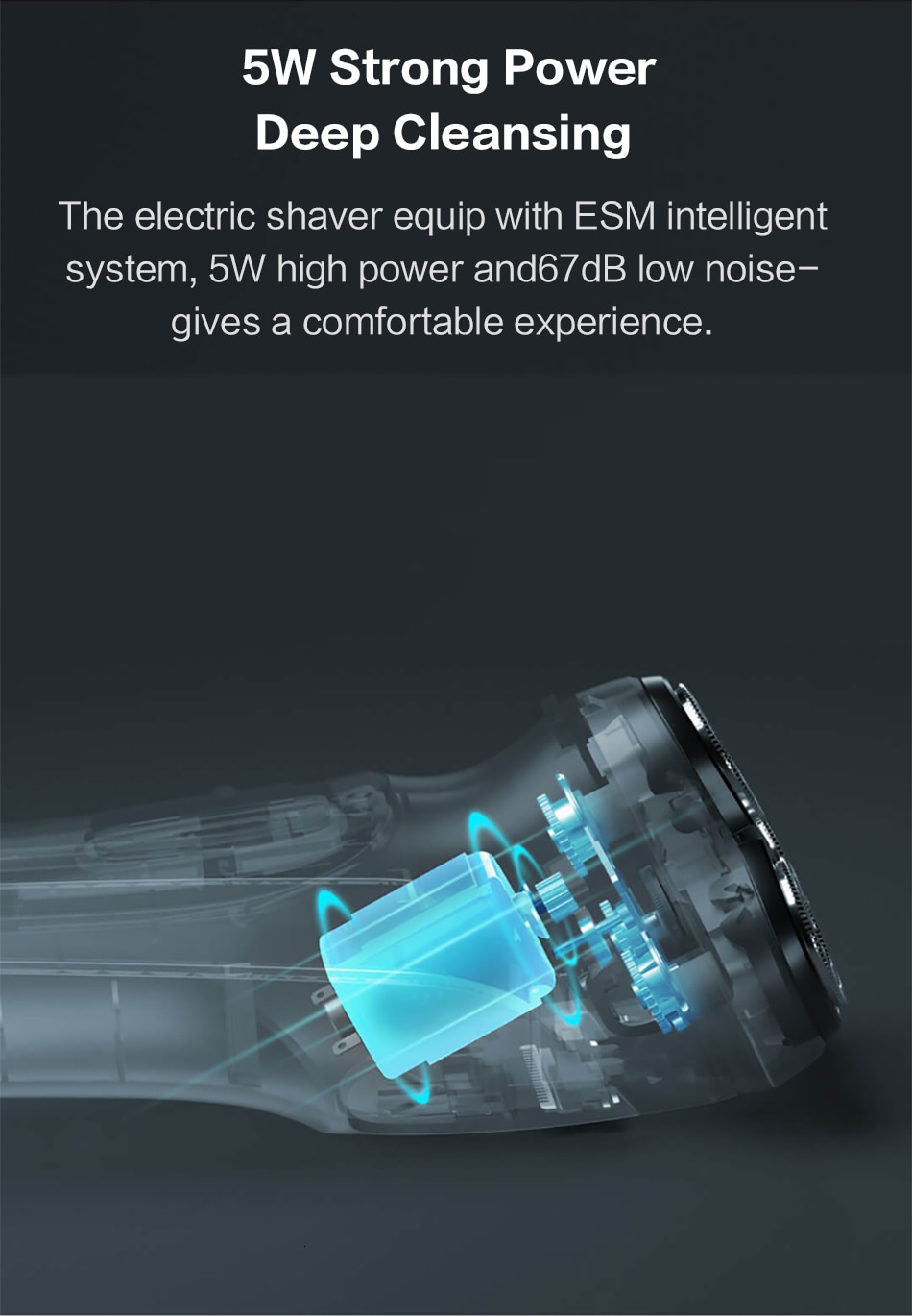 Xiaomi Enchen Black Stone 3D Electric Shaver - PowerMall